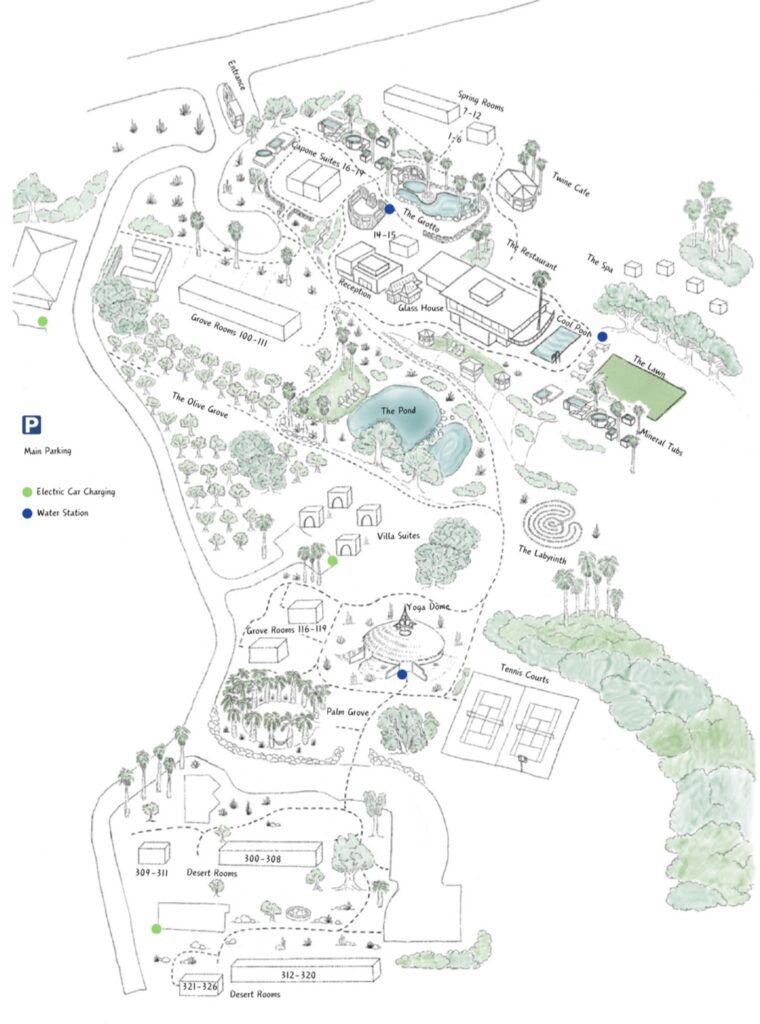 Two Bunch Palms - Property Map - Fly & Foto